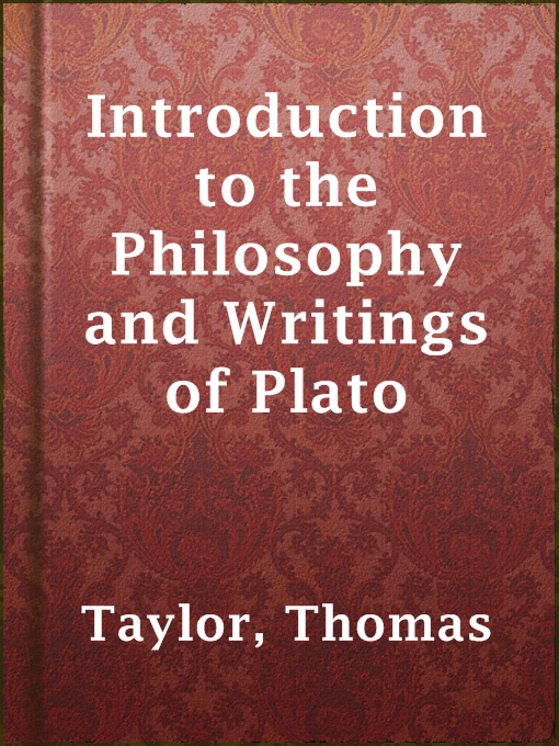 Libby - Introduction to the Philosophy and Writings of Plato